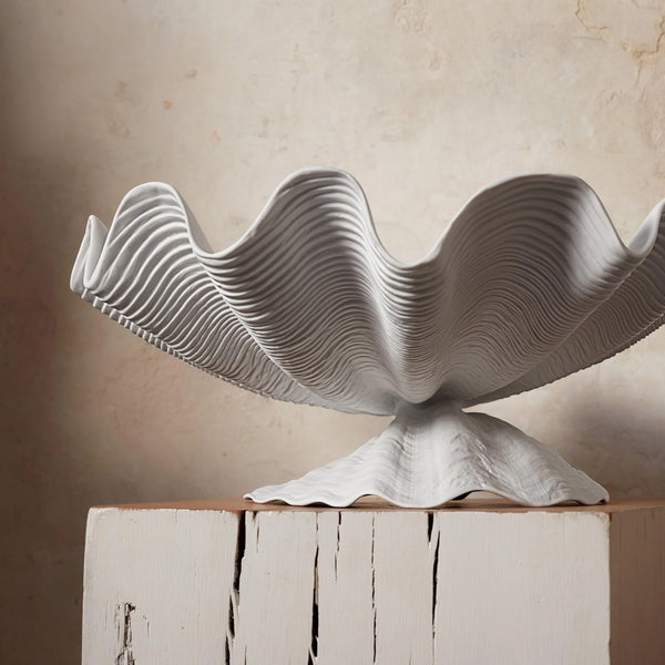 L'Objet Neptune Large Porcelain Shell Bowl, 13.25" - Amusespot - Unique ...