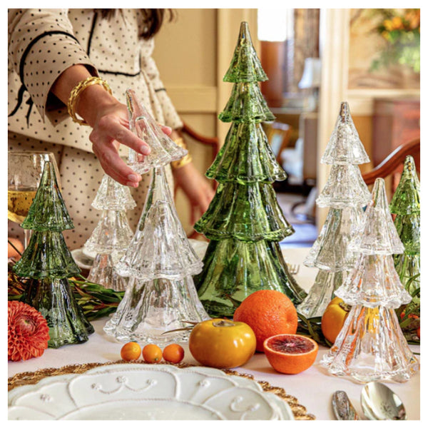 Berry and Thread Green Glass Stackable Tree 10.5" by Juliska ...