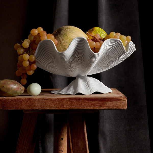 L'Objet Neptune Large Porcelain Shell Bowl, 13.25" - Amusespot - Unique ...