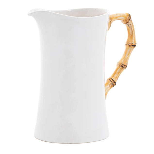 Juliska Classic Bamboo Ceramic Pitcher, 1.8 Quart - Amusespot - Unique ...