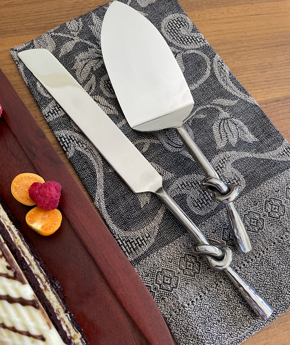 Helyx Cake Knife & Server Set, Stainless Steel by Mary Jurek Design ...
