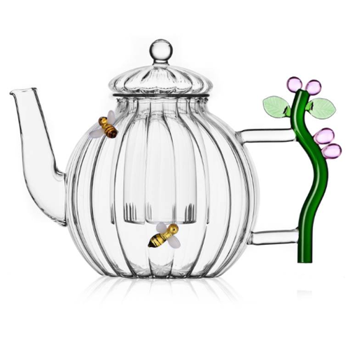 Ichendorf Milano Botanica Optical Pink Flower and Bee Teapot ...