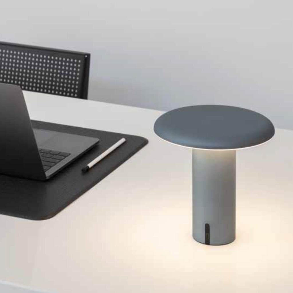 Takku Portable LED Table Lamp, Anodized Grey by Foster and Partners fo ...