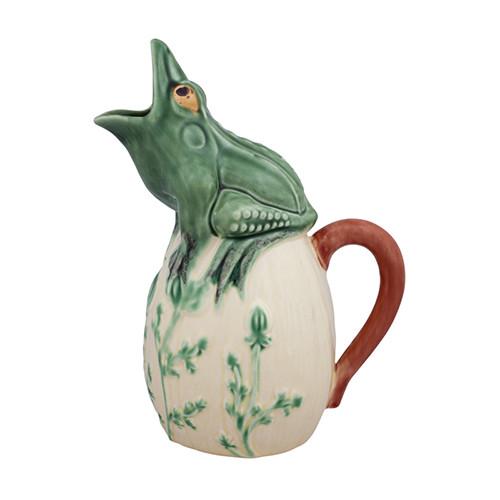 Frog Majolica Pitcher, 47 oz. by Bordallo Pinheiro - Amusespot - Unique ...