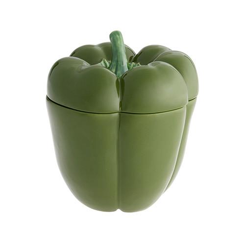 Ceramic Green Pepper Box, 7.5", Medium by Bordallo Pinheiro - Amusespot ...