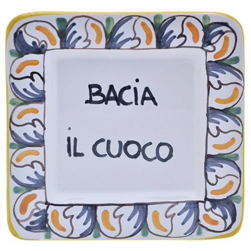 Abbiamo Tutto Bacia Il Cuoco - Kiss the Cook Small Italian Ceramic Tra ...