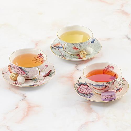 Cuckoo Tea Cup & Saucer Set, Peach by Wedgwood - Amusespot - Unique ...