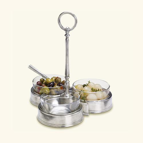 Crudite Trio Platter by Match Pewter - Amusespot - Unique products by ...
