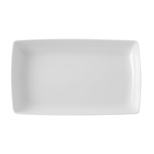 Carre White Rectangular Plate, Large by Vista Alegre - Amusespot ...