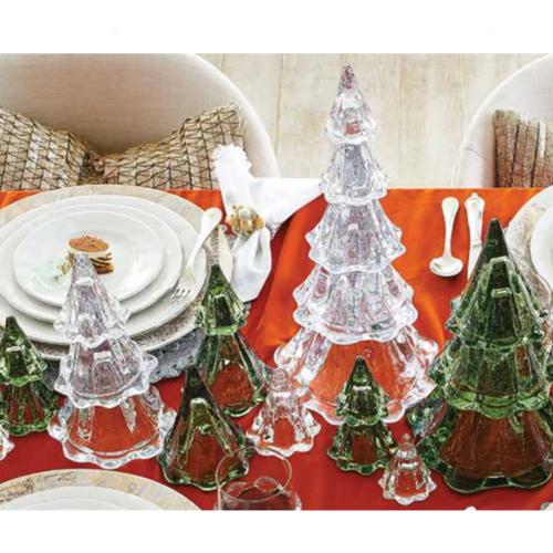 Berry and Thread Green Glass Stackable Tree 10.5" by Juliska ...