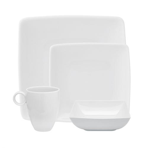 Carre White Rectangular Plate, Small by Vista Alegre - Amusespot ...