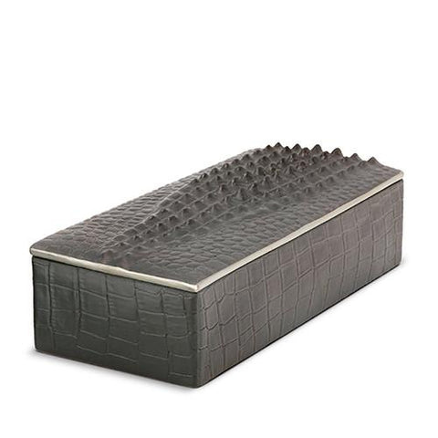 Crocodile Rectangular Box by L'Objet – Amusespot