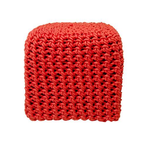 PO4 Neoprene Rubber 17.6" Square Pouf by Neo Design Italy - Amusespot ...