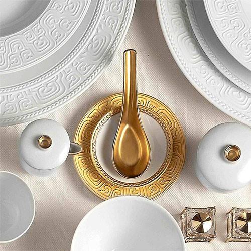 Han Gold Rice Bowl with Lid by L'Objet - Amusespot - Unique products by ...