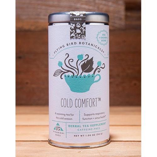 Cold Comfort Tea, Tin of 15 Sachets by Flying Bird Botanicals ...
