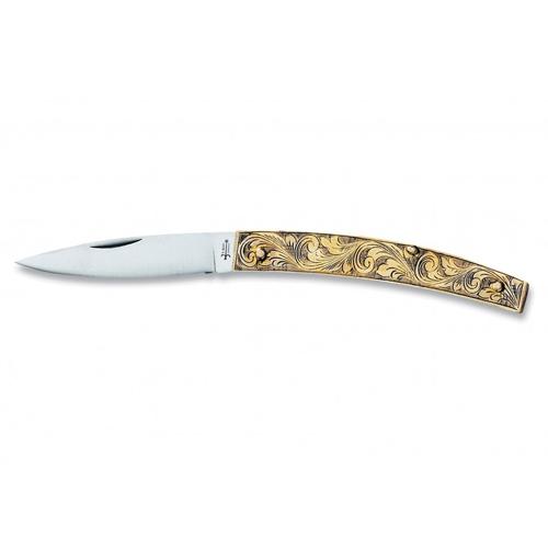 No. 18 Gobbo Italian Regional Pocket Knife with Brass Handle by Berti ...