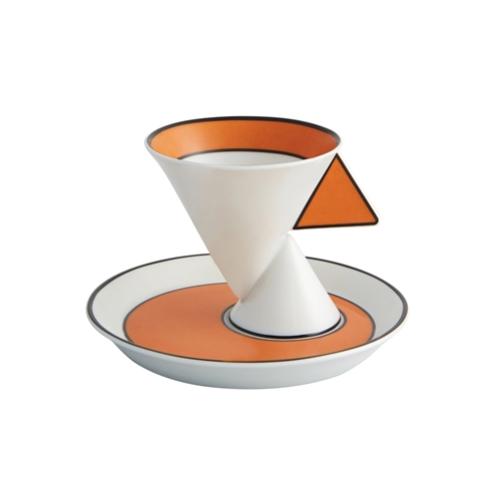 Jazz Set of 2 Espresso Coffee Cups and Saucers by Vista Alegre ...