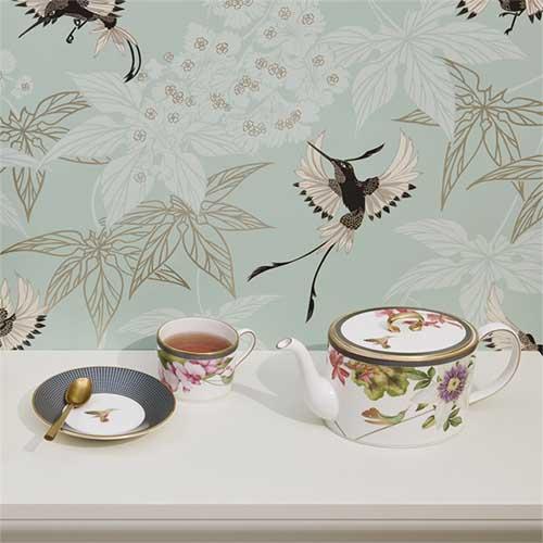 Hummingbird 3 Piece Tea Set (Teapot, Sugar & Creamer) by Wedgwood ...