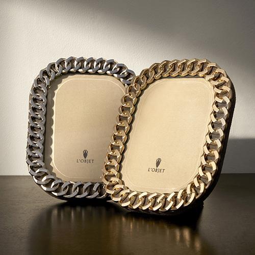 Cuban Link Photo Frame by L'Objet - Small / Gold Amusespot - Unique ...