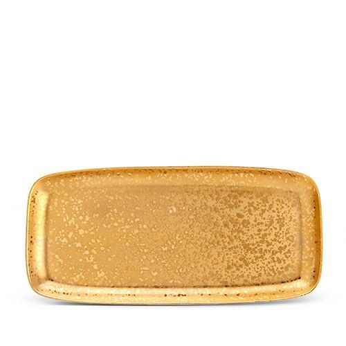 Alchimie Gold Rectangular Platter, Large by L'Objet - Amusespot ...