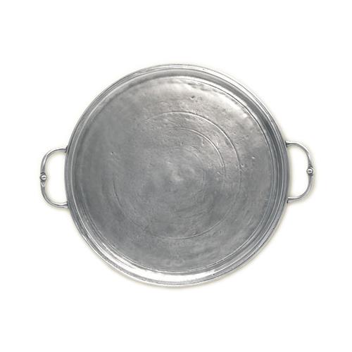 Round Trays with Handles by Match Pewter - Amusespot - Unique products ...