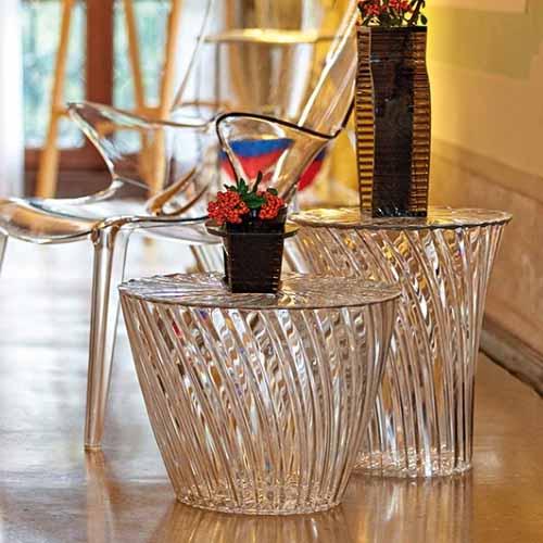 Sparkle Side Table by Tokujin Yoshioka for Kartell - Amusespot - Unique ...