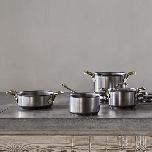 1965 Vintage Stainless Steel Sauce Pot with Lid, 1 Handle by Sambonet ...