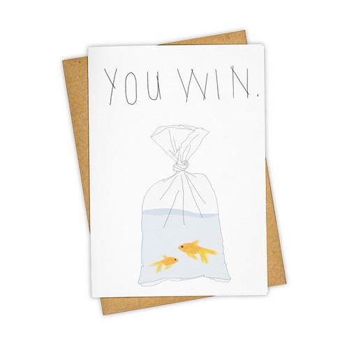 You Win Card - Amusespot - Unique products by Tayham for Kitchen, Home ...